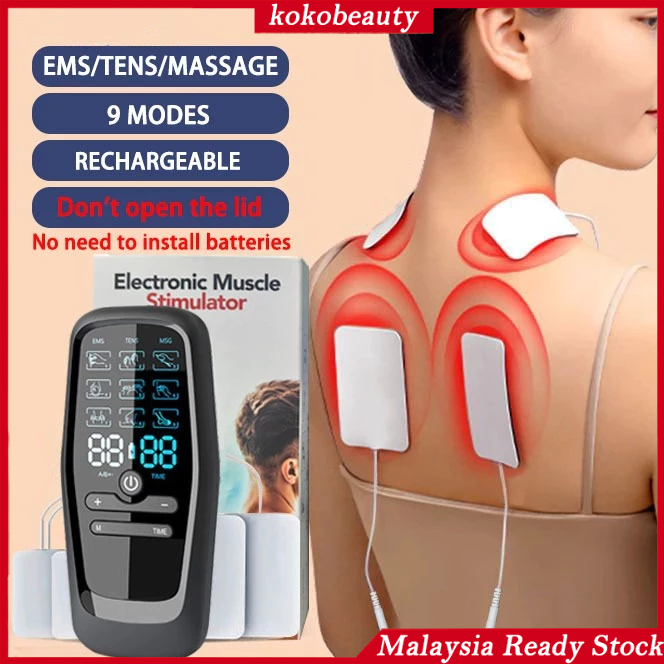 Physiotherapy Tens Muscle Stimulator Electric EMS Acupuncture Body ...