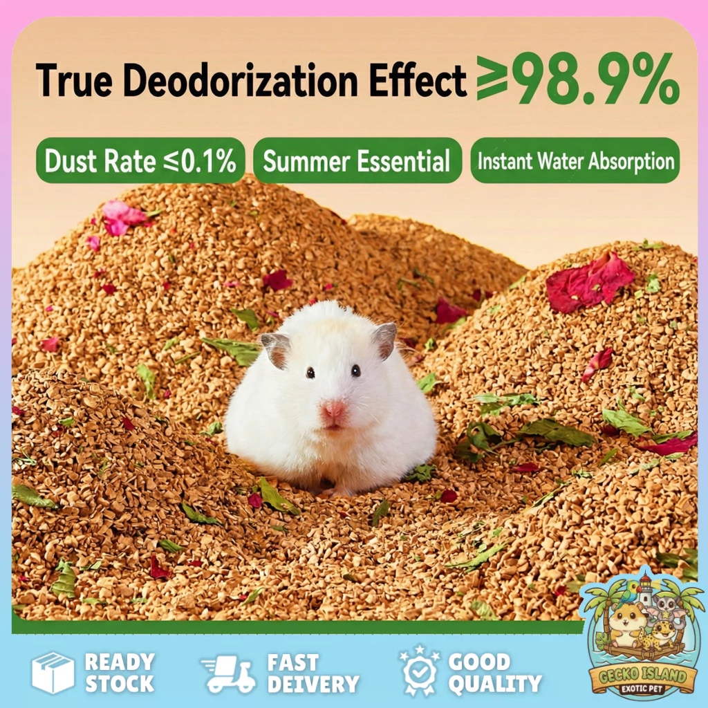 YEE Hamster Bedding 2.5kg Walnut Sand Hamster cage litter sand hedgehog ...