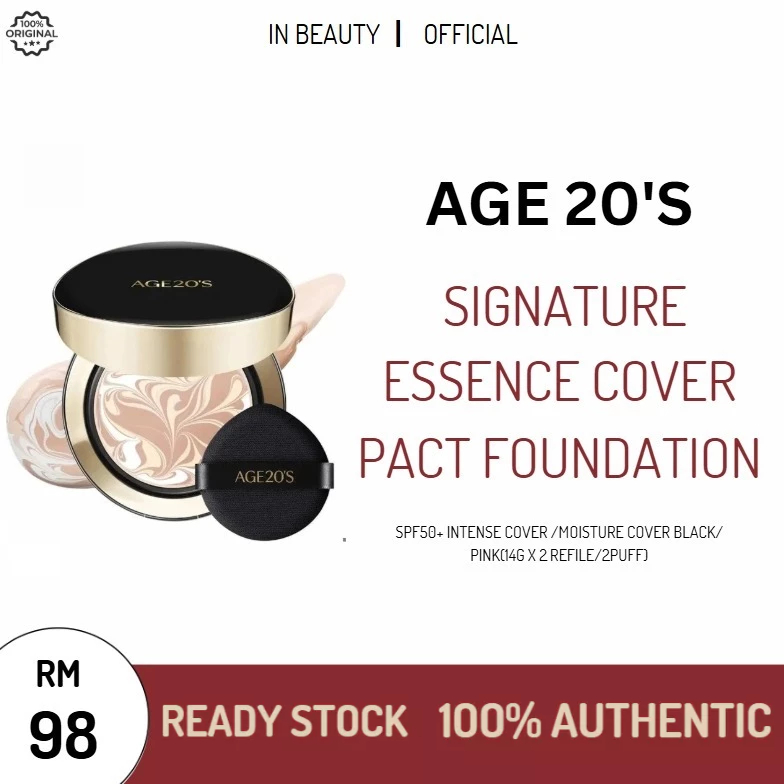 AGE 20'S Signature Essence Intense Cover Pact Foundation SPF50+/PA ...