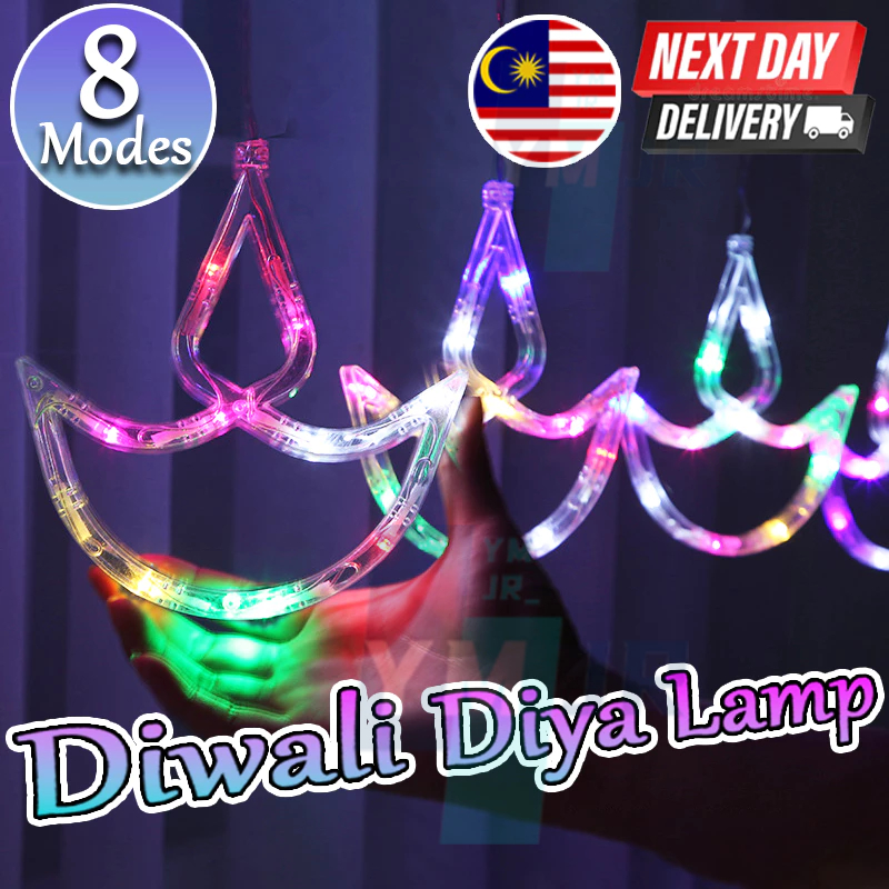 Lampu Deepavali Decoration 5M Diwali Diya Lamp Indian Style Festival ...