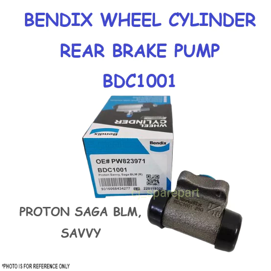 ORIGINAL BENDIX REAR WHEEL CYLINDER BRAKE PUMP PROTON SAGA BLM SAVVY ...