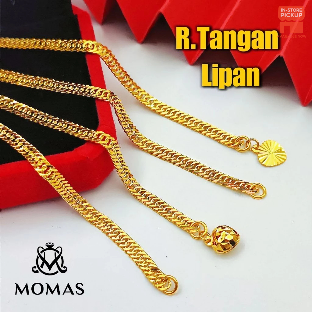 Gelang Lipan Emas 916 Tulen Rantai Tangan Lipan Emas 916 Original ...