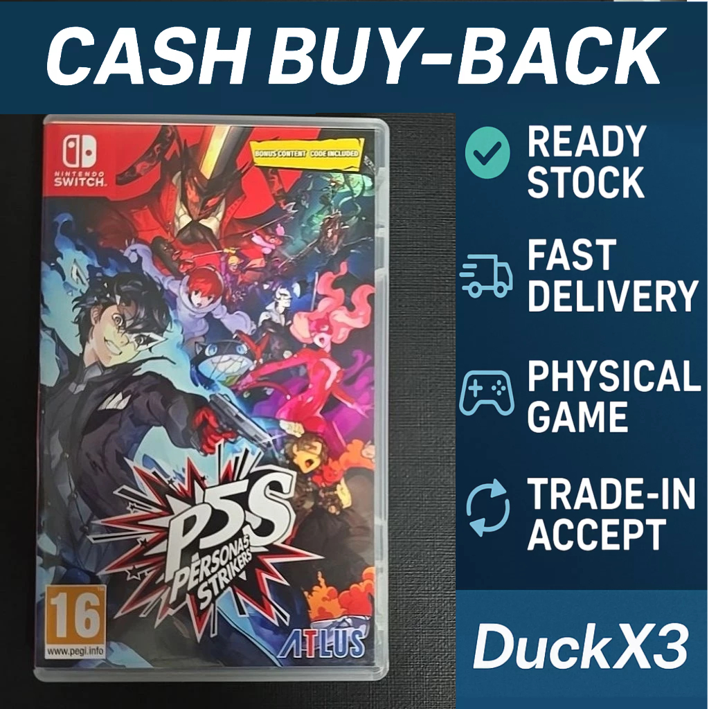 Nintendo Switch Persona 5 strikers P5S English used | Shopee Malaysia