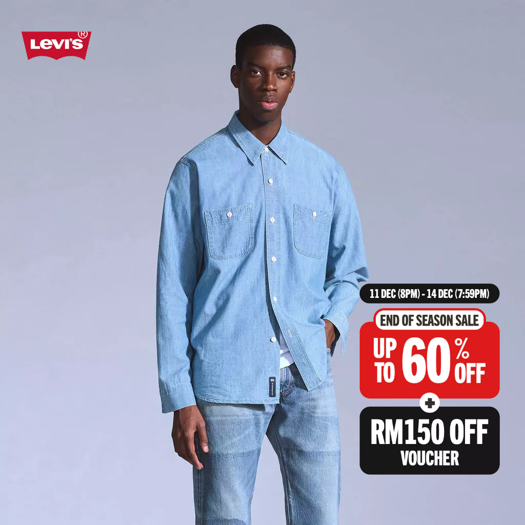 Levi's® Blue Tab™ Men's Work Shirt 001LH-0000 | Shopee Malaysia