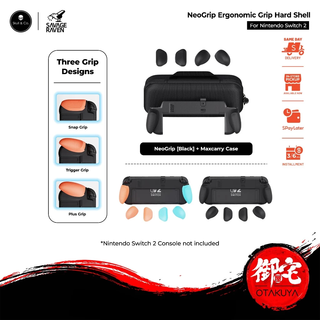 【12.25 SALE】Skull & Co. Nintendo Switch 2 NeoGrip Ergonomic Handheld ...