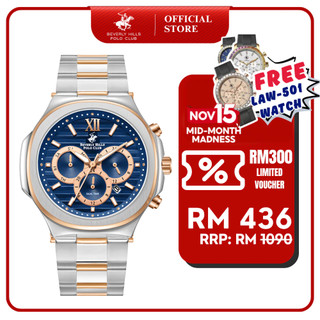 [ONLY TODAY B1F1!]Beverly Hills Polo Club BHPC Jam Tangan Lelaki Men's ...