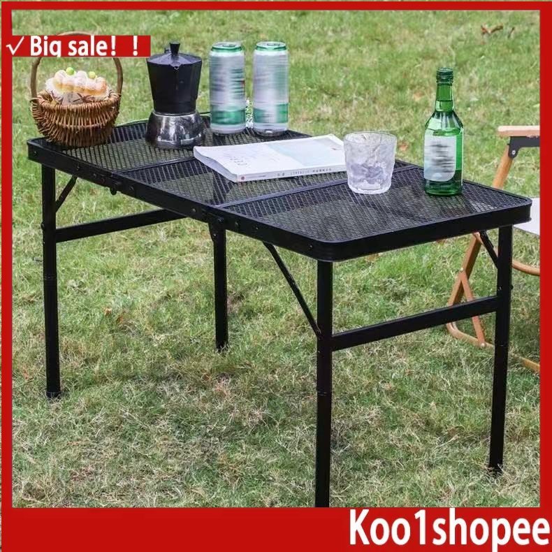 Aluminum Alloy Outdoor Foldable Table Iron Mesh Table Camping Table ...