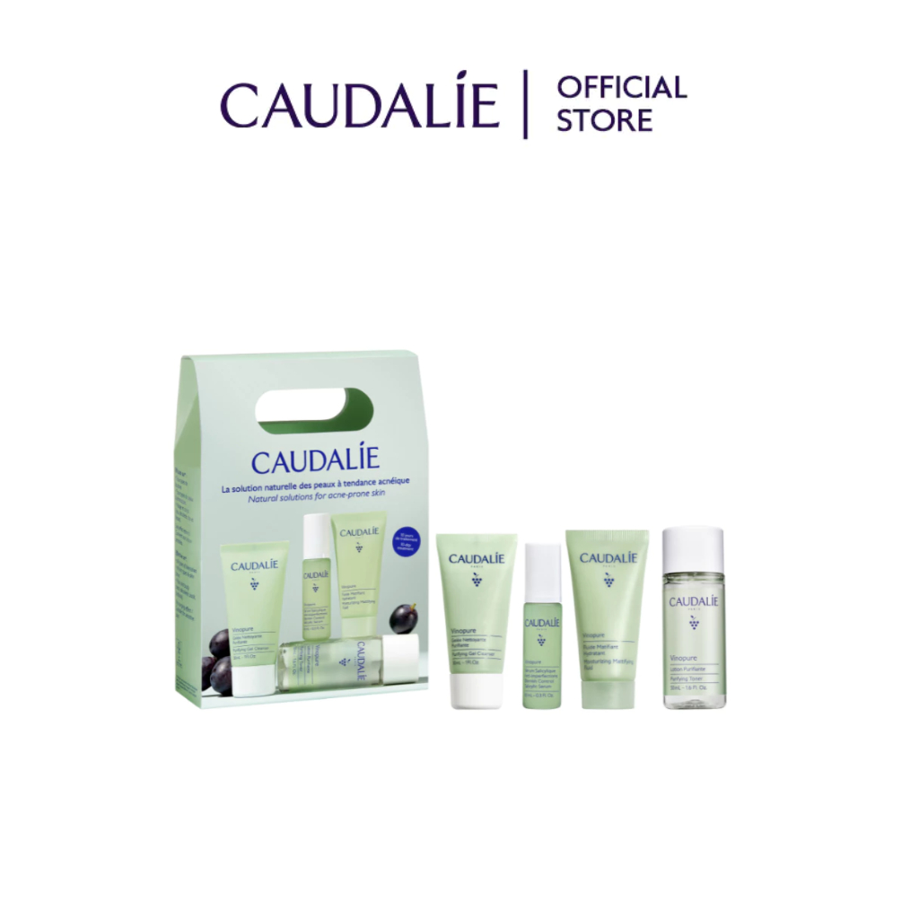 Caudalie Vinopure Starter Kit | Acne-prone skin | Controls Blemishes ...