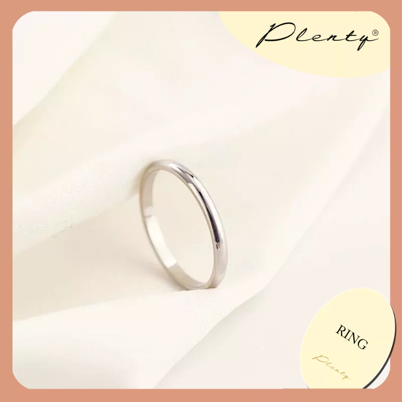 Plenty Basic Ring Stainless Steel - Silver | Shopee Malaysia