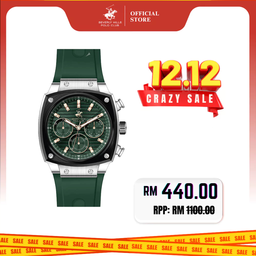 [ONLY 10Hrs!]Beverly Hills Polo Club BHPC Jam Tangan Lelaki Men's ...