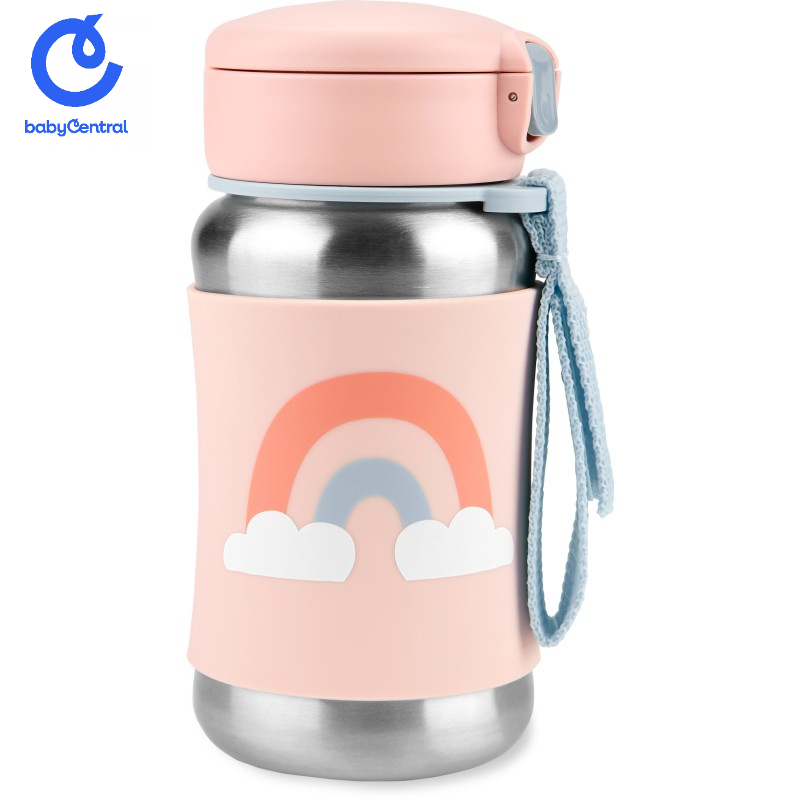 Skip Hop Spark Style Stainless Steel Bottle -350ml, Pop-up lid, BPA ...