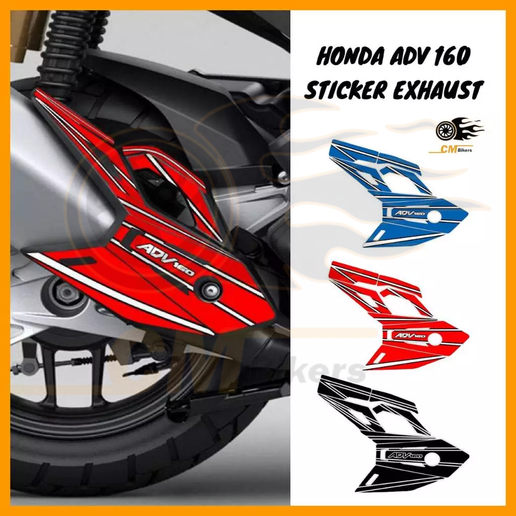 Honda ADV160 ADV 160 muffler exhaust pipe cover decoration sticker ...