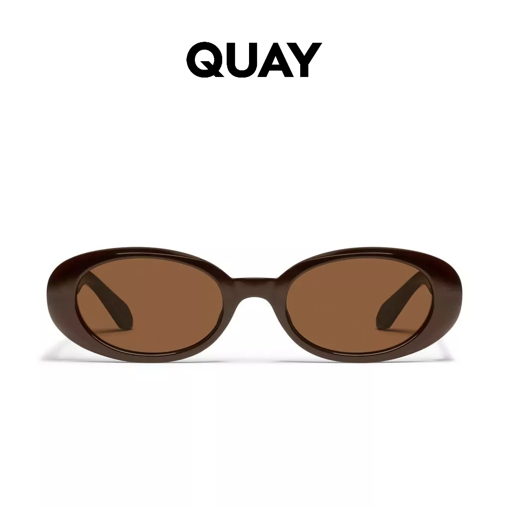 QUAY Felt Cute Sunglasses - Chocolate/Brown | Shopee Malaysia