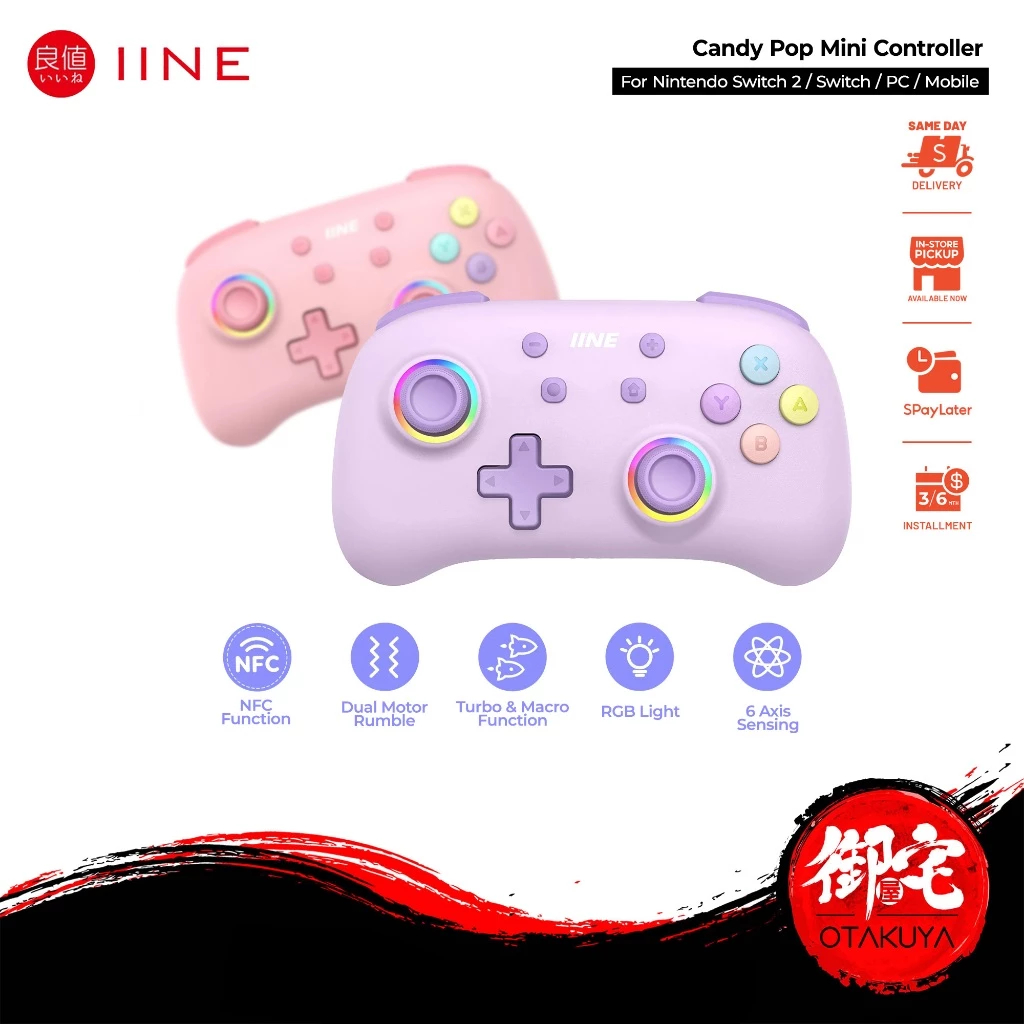 【CNY SALE】IINE Candy Pop Pro Mini Wireless Controller with NFC for ...