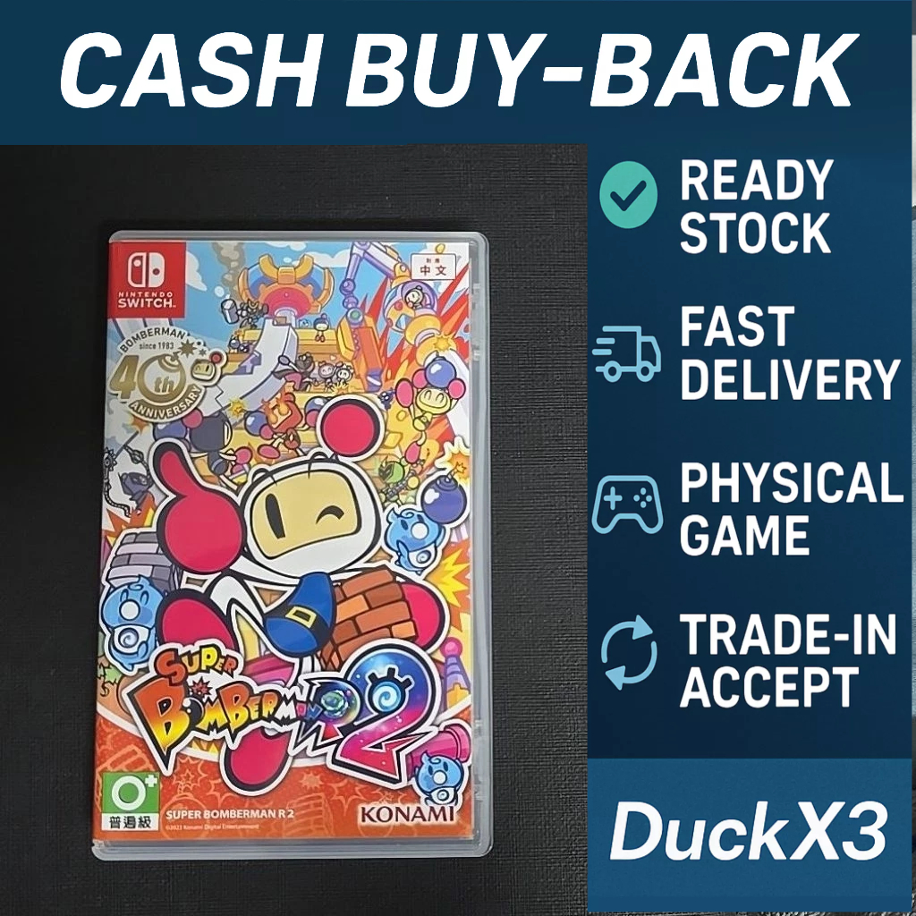 Nintendo Switch Super Bomberman R2 Chinese/English used | Shopee Malaysia