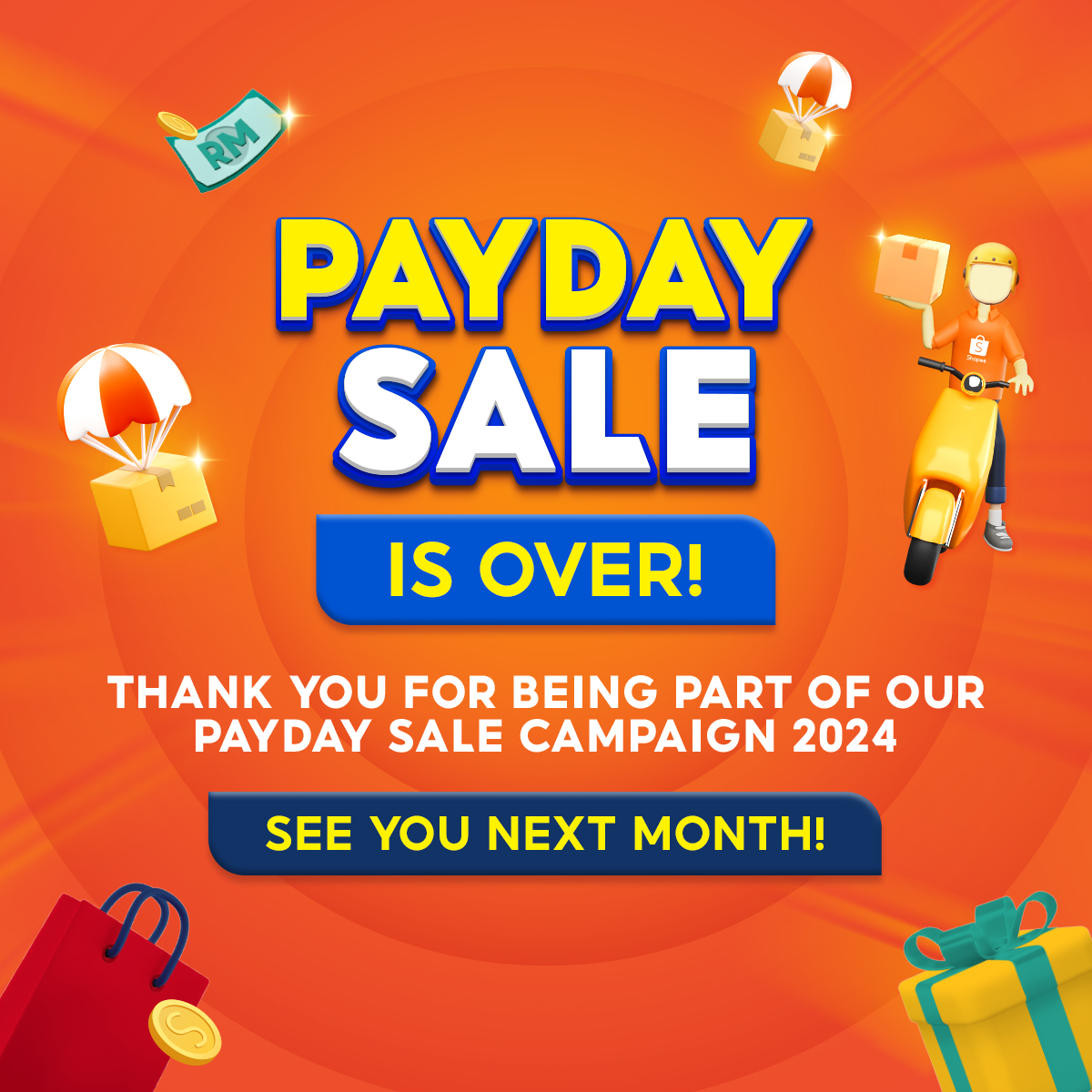 Aug 25 Payday Sale 2024 | Free Shipping No Min. Spend + Shopee Live 70% ...