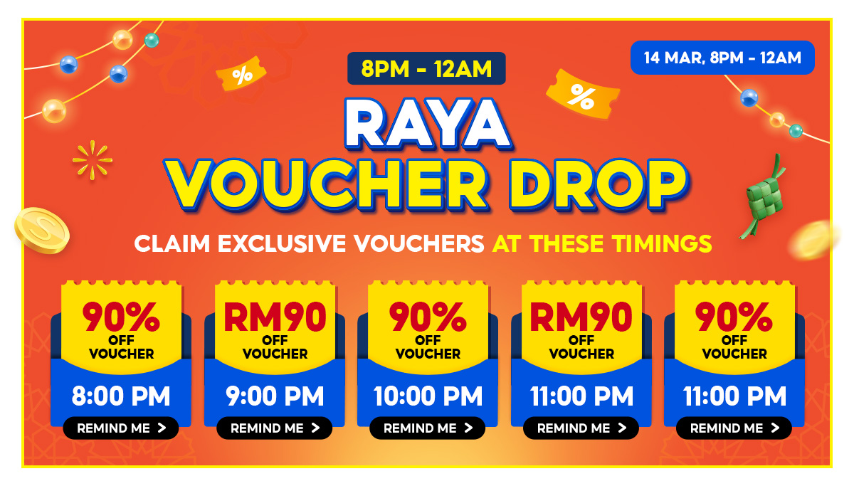 Raya Bersama Shopee Sale - Mar 15 Jualan Persiapan Raya 2025 | 90% Off ...