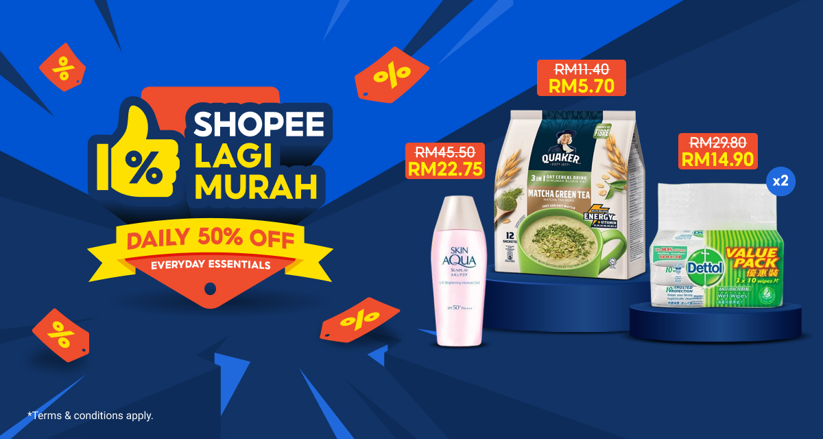 Shopee Lagi Murah 2025 | Daily 50% Off | Shopee Malaysia