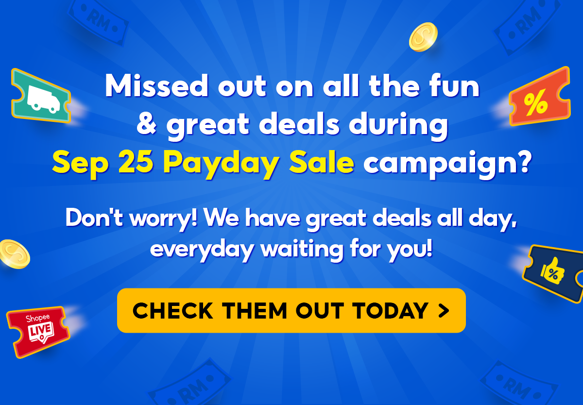 Sep 25 Payday Sale 2025 | Shopee Lagi Murah 50% Off Daily | Shopee Malaysia