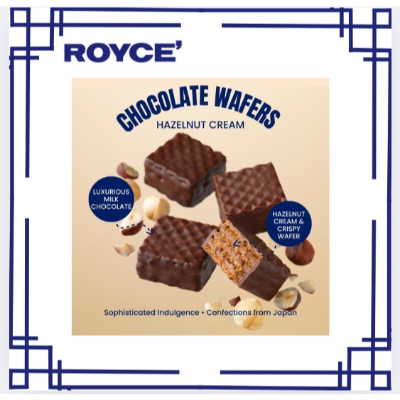 Royce Chocolate Wafers Hazelnut Cream / Tiramisu / Strawberry /12pcs ...