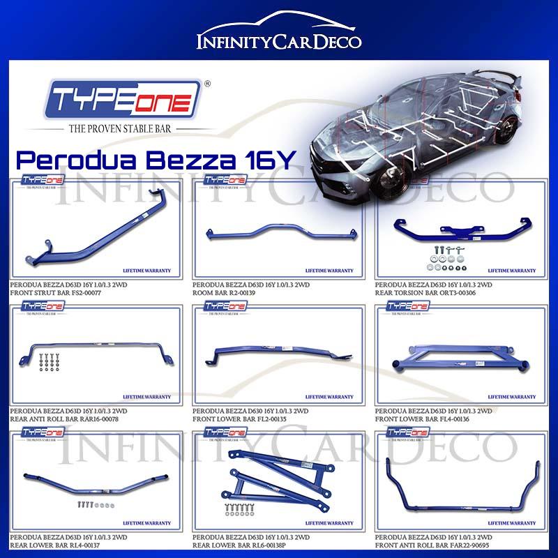 Perodua Bezza 2016-2022 Type One Stable Performance Bar Multi Point ...