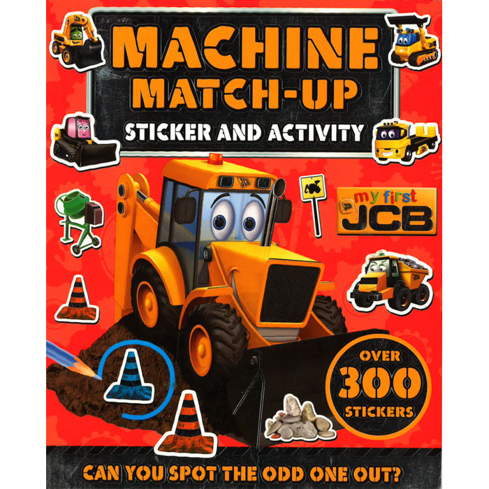(BBW) JCB MACHINE MATCH-UP STICKER & ACTIVITY BOOK (ISBN: 9781785578892 ...