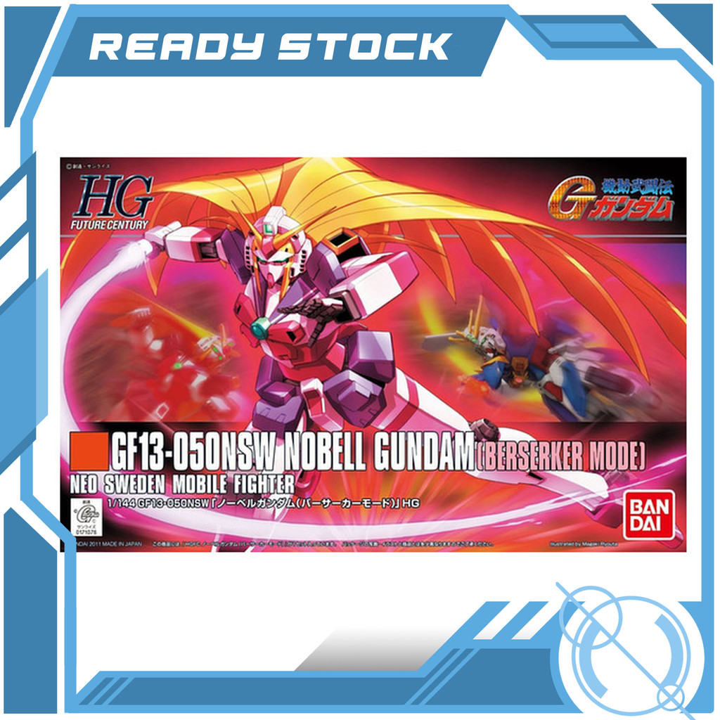 HGFC 1/144 Nobell Gundam Berserker Mode Bandai Plastic Model Kit Hobby ...