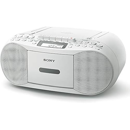 Sony AUX CD Boombox Recorder CFD-S70 : FM/AM/Wide FM Recording White W ...