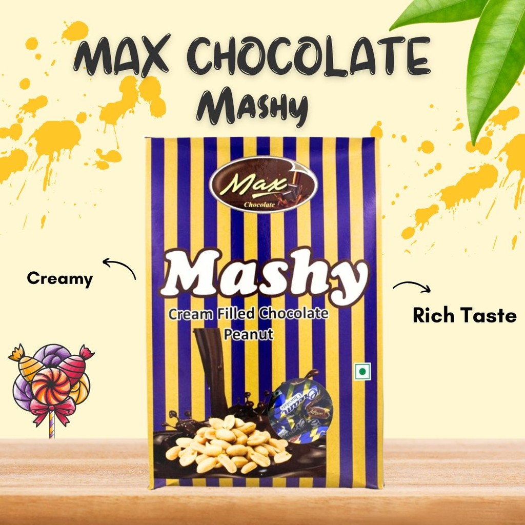 Mashy Cream Filled Chocolate Peanut Chocolate by Max Chocolate (200g ...