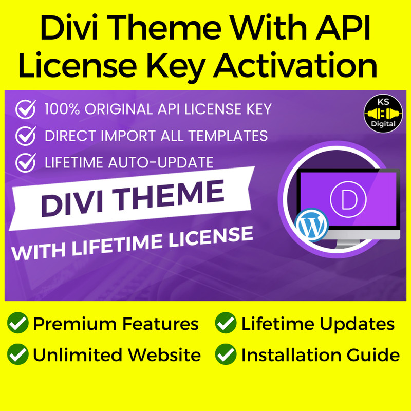 [Latest] Divi Theme with 100% Original API License Key & Auto-updates ...