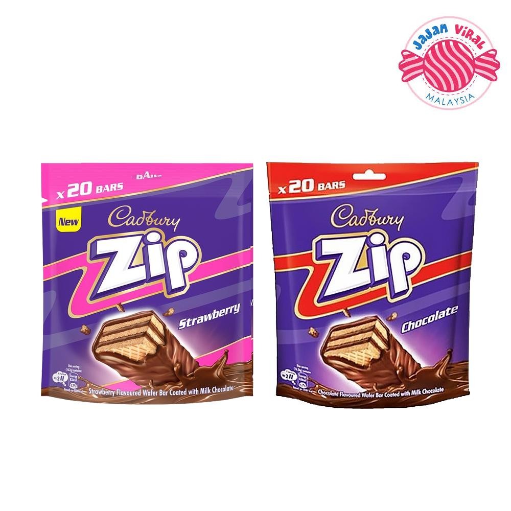 CADBURY ZIP WAFER BAR DENGAN COKLAT SUSU 20 BARS 160G | Shopee Malaysia