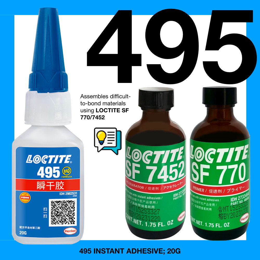 🔥RESELLER/DEALER🔥 Loctite 495 instant adhesive super glue 20ml figure ...