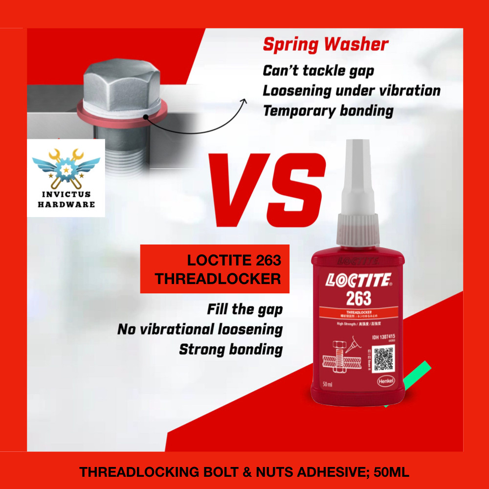 HIGH STRENGTH 263 LOCTITE THREADLOCKER HEAVY DUTY SPORT RIM WHEEL TAYAR ...
