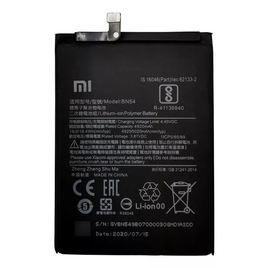 REDMI NOTE 9(4G) BATTERY ORIGINAL BN54 | Shopee Malaysia