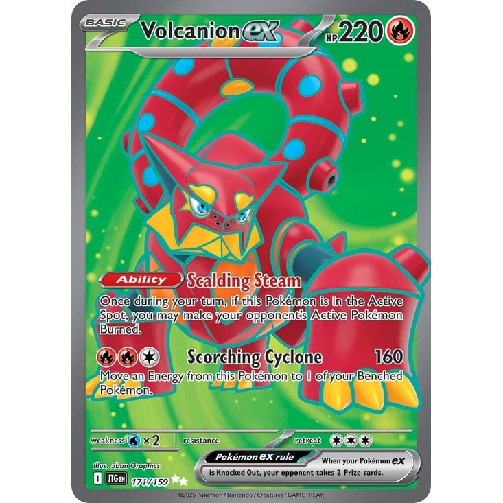Volcanion ex - Full Art Ultra Rare - Pokemon Journey Together Singles ...