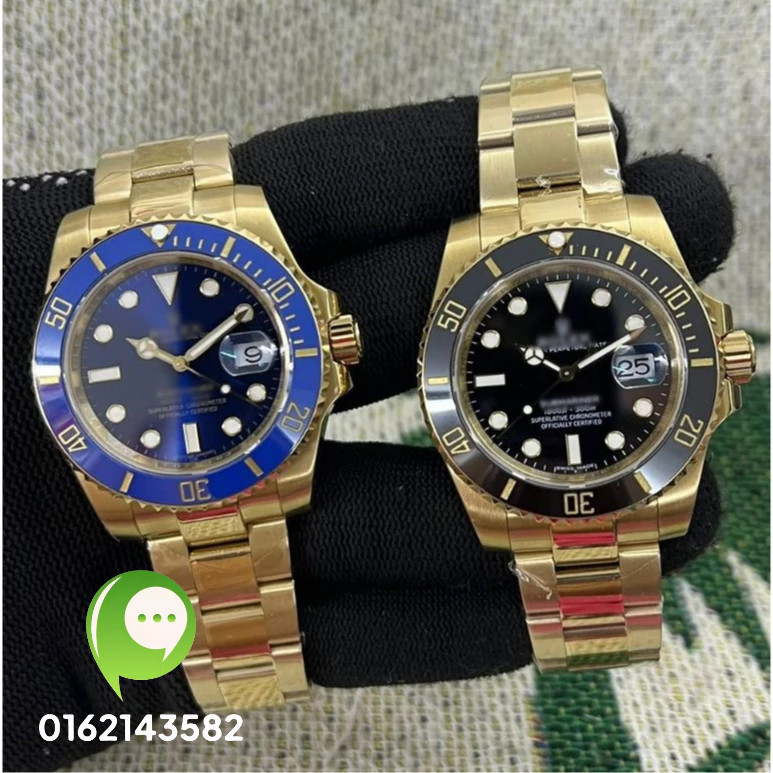PREMIUM GOLD BLACK & GOLD BLUE SUBMARRINER AUTOMATIC WATCH FOR MAN (NEW ...