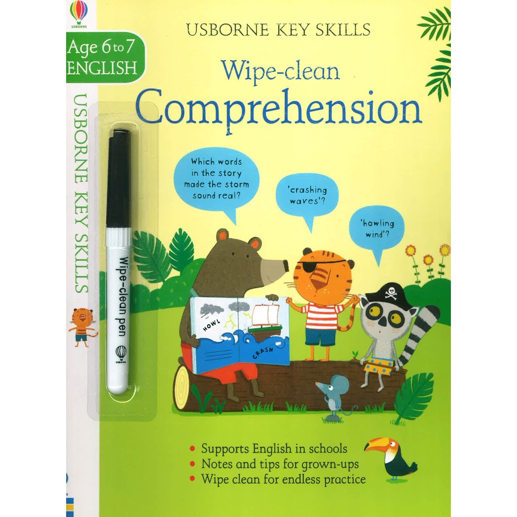 (BBW) USBORNE KEY SKILL WIPE-CLEAN: COMPREHENSION 6-7 (ISBN ...