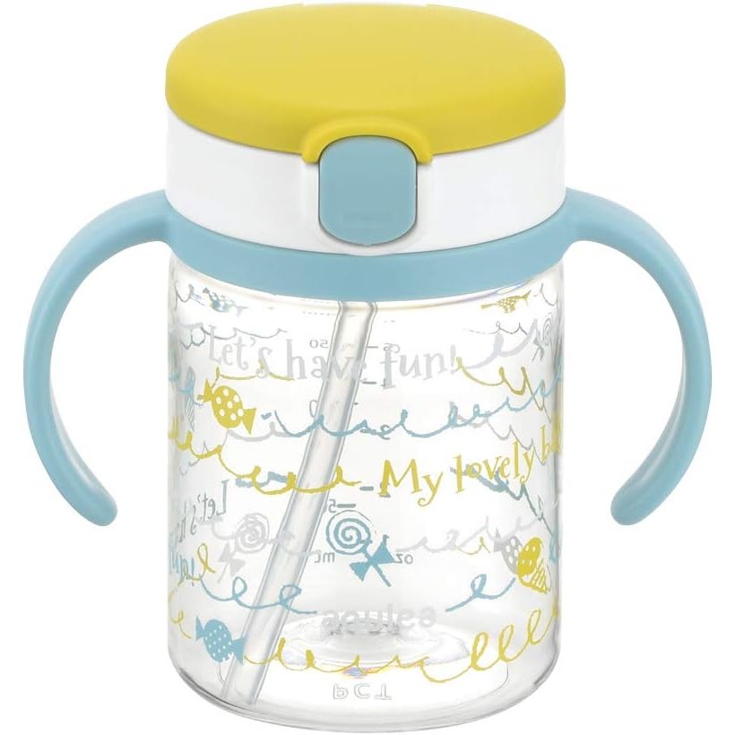 Richell Acrea Going Out Straw Mug R 200 Yellow, 1 Pack, 7.8 fl oz (200 ml), 7 Months | Shopee ...