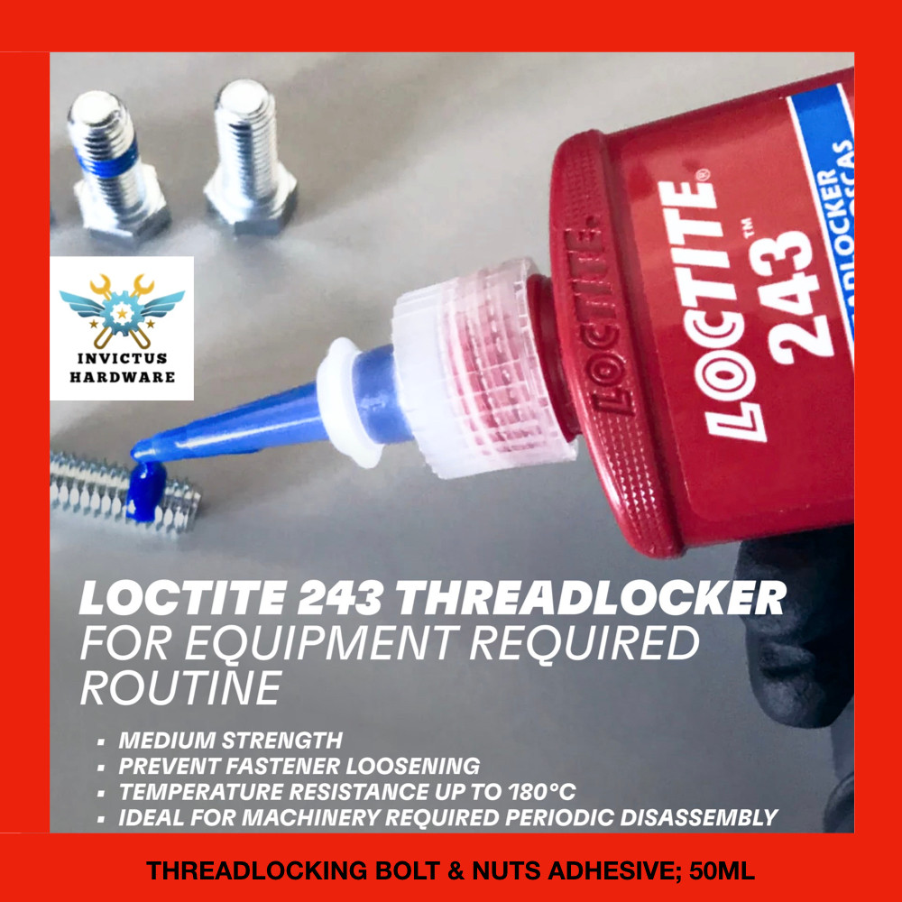 MEDIUM STRENGTH 243 LOCTITE THREADLOCKER HEAVY DUTY SPORT RIM WHEEL ...