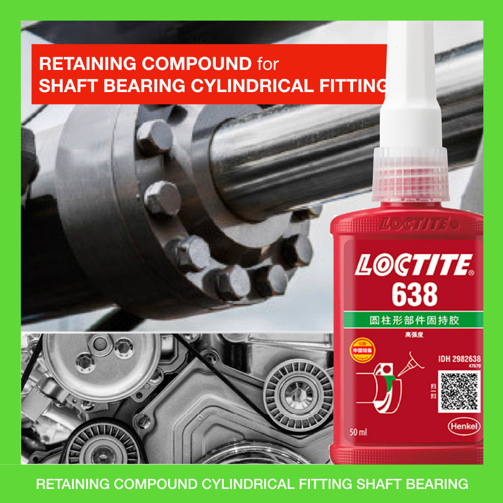 HIGH STRENGTH Loctite 638 50ml SHAFT BEARING BOND ENGINE RIM ALIGN ...
