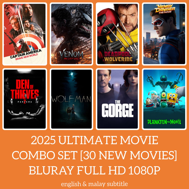 [MOVIE PENDRIVE] 2025 NEW RELEASE 30 MOVIES | COMBO SET COLLECTION ...