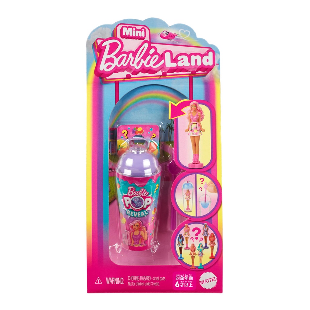 Barbie Mini Barbieland Pop Reveal Assortment Surprise Pack Dress Up ...