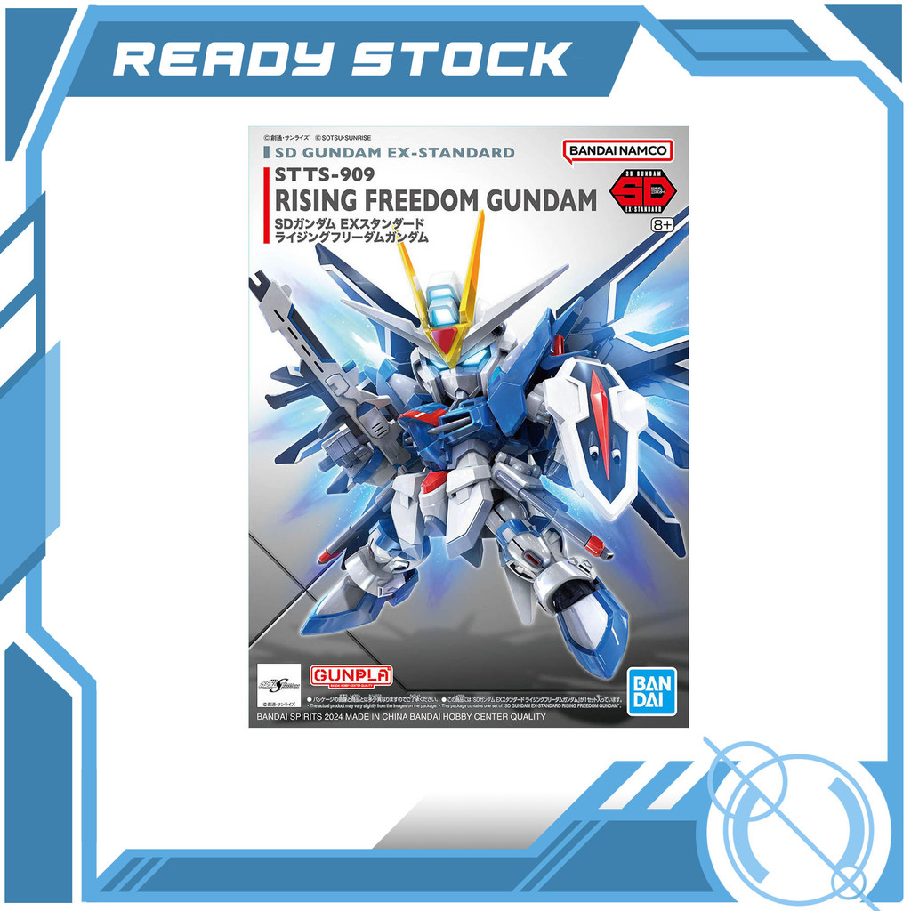 SD GUNDAM EX-STANDARD RISING FREEDOM GUNDAM Bandai Plastic Model Kit ...
