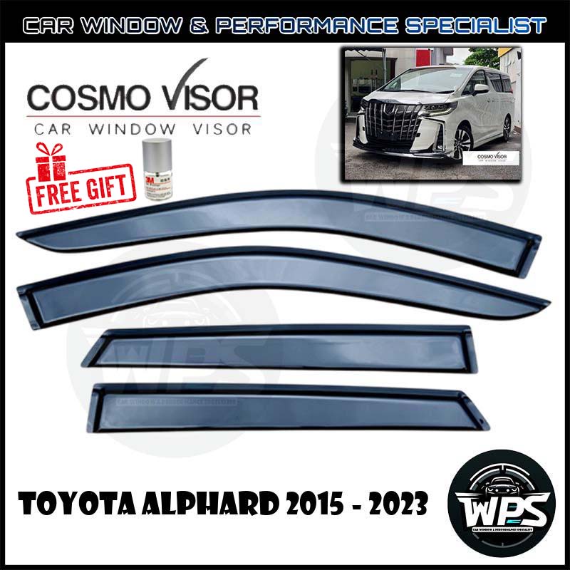 Toyota Alphard 2015 - 2023 WPS Cosmo Door Visor (4" Medium) (Free 3M ...
