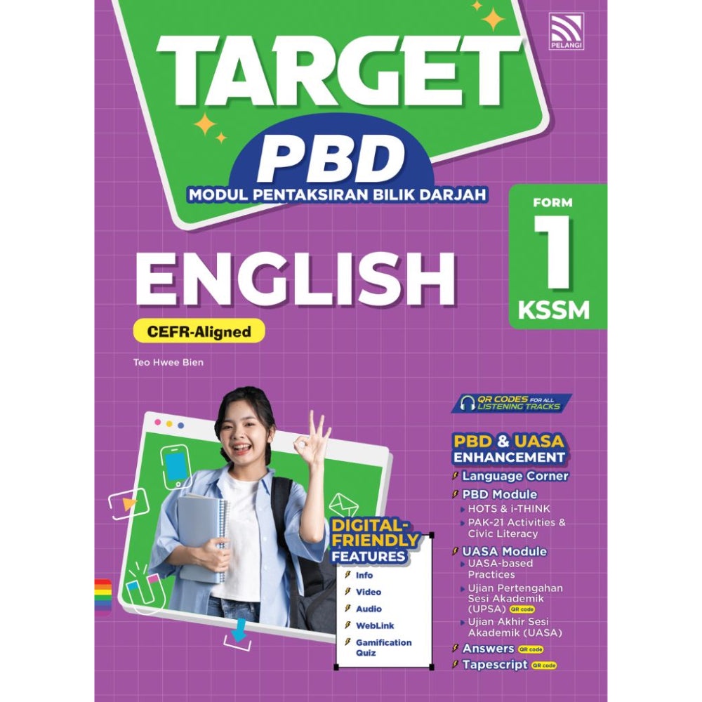 Pelangi: Target PBD: Bahasa Inggeris + English: Tingkatan + Form 1: AAEWEN2510011A ...