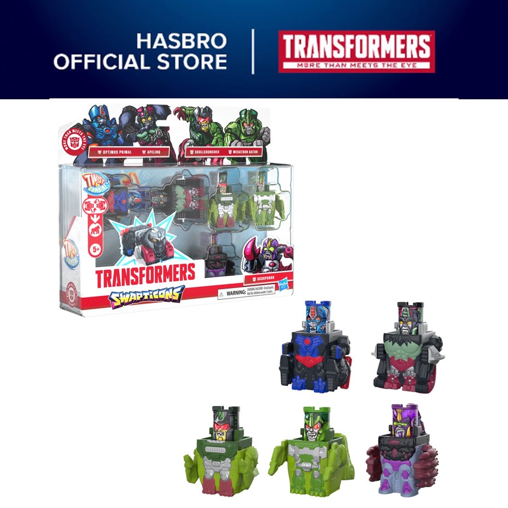 Transformers Swapticons Wild Jungle Mission 5-Pack of 2" Combining Mini ...