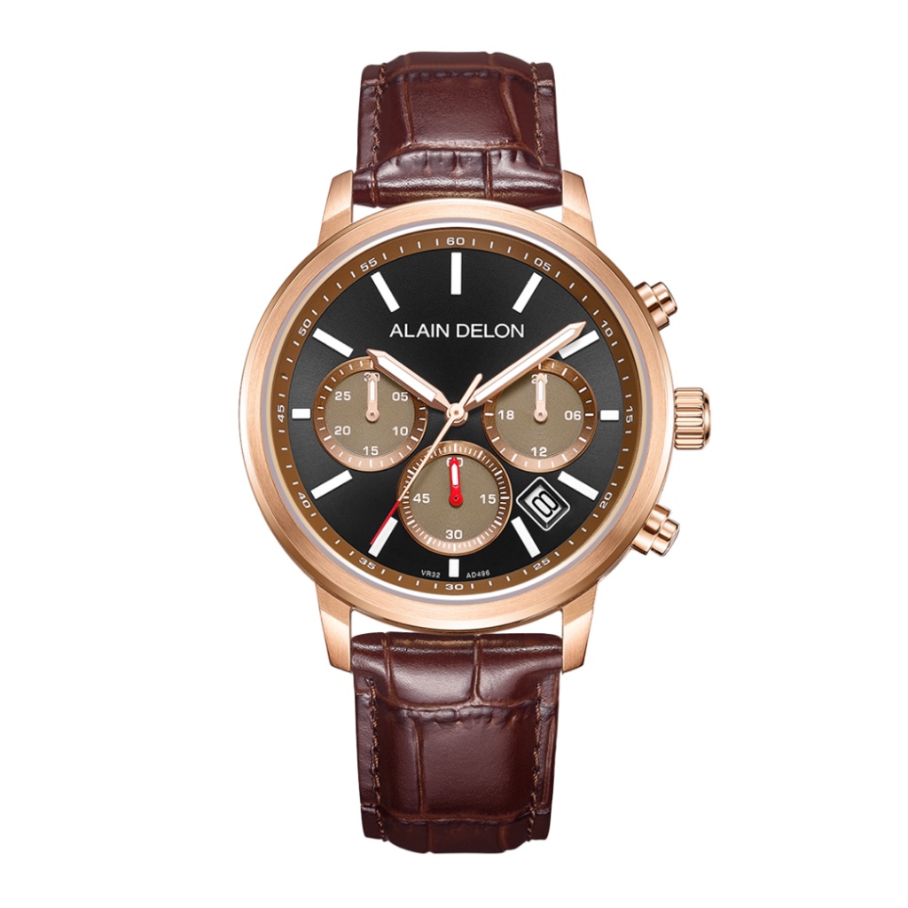 Alain Delon Men Watch Chronograph AD496-1532C | Shopee Malaysia