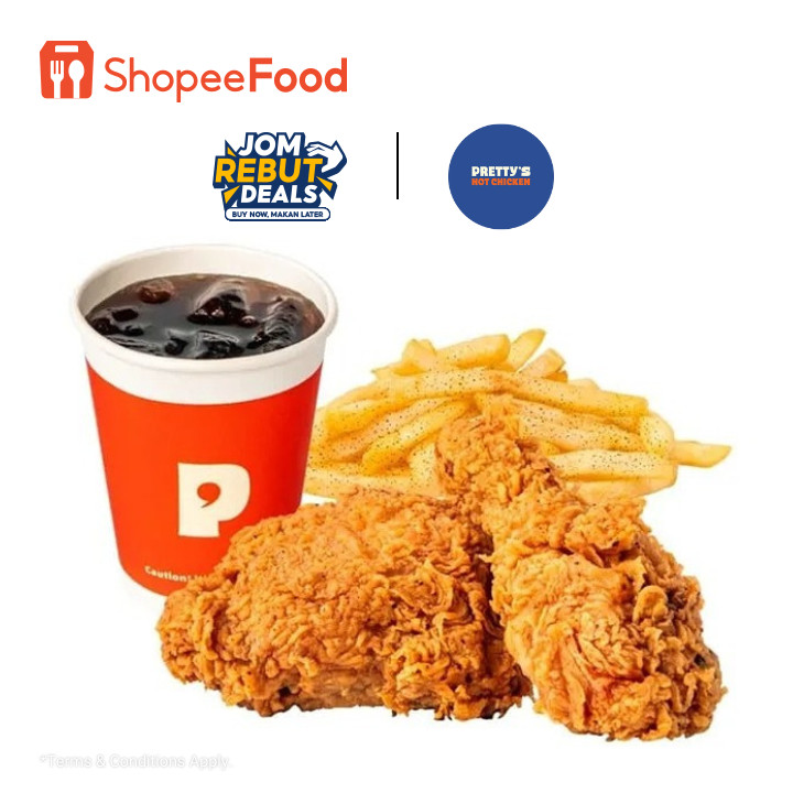 Pretty's Hot Chicken: Fried Chicken (2pcs Meal) | Shopee Malaysia