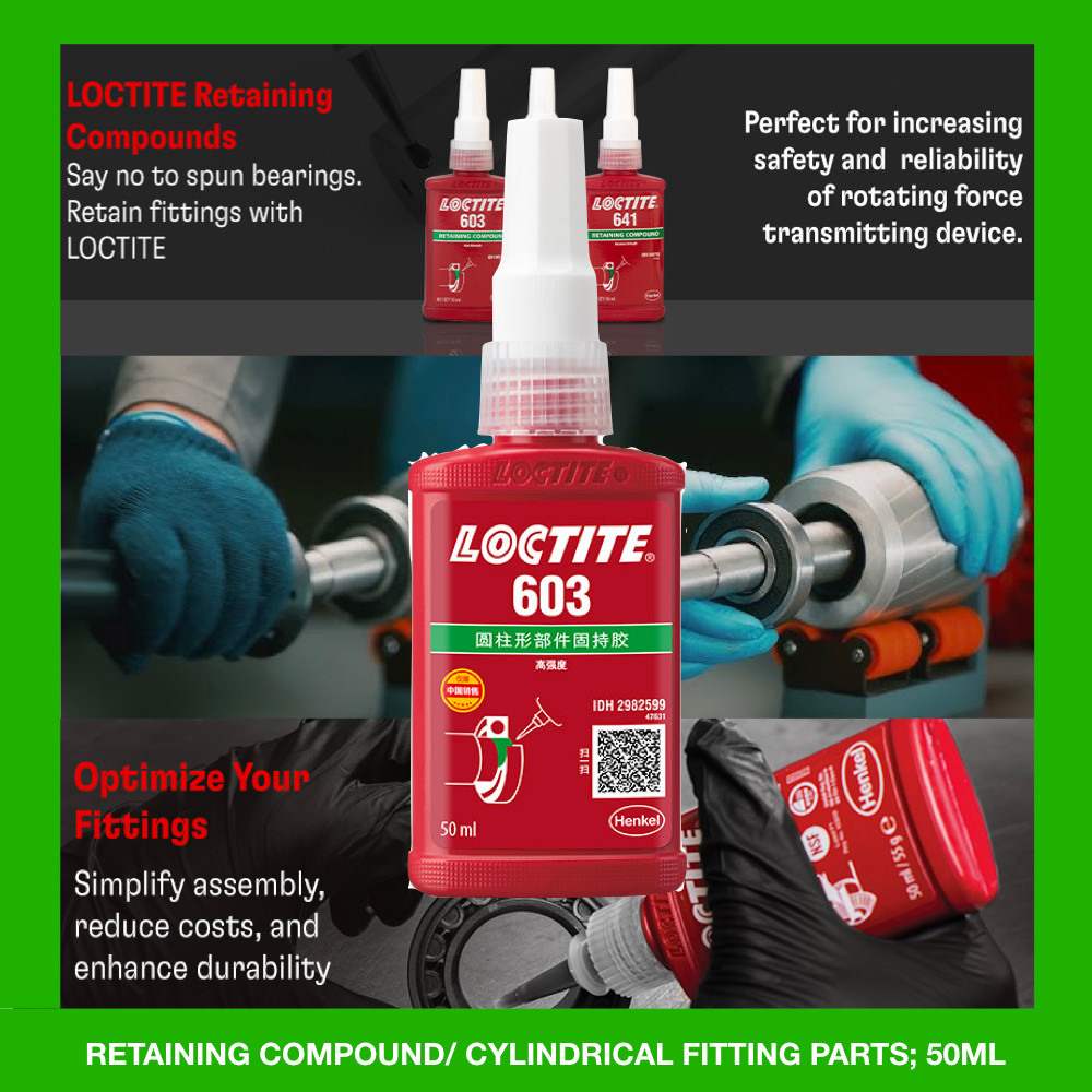 HIGH STRENGTH Loctite 603 50ml SHAFT BEARING BOND ENGINE RIM ALIGN ...