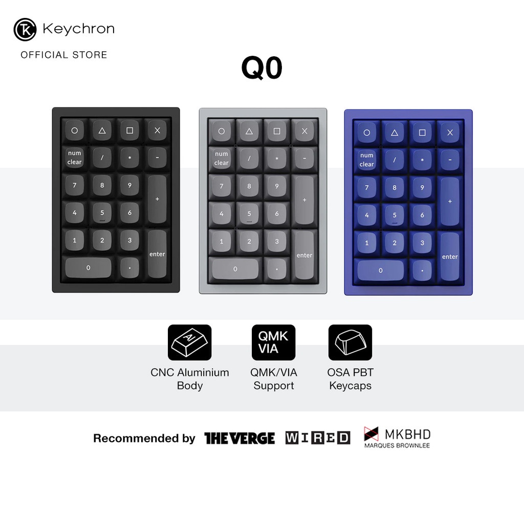 [Up to 30% Off] Keychron Q0 QMK Custom Number Pad (Fully Assembled ...